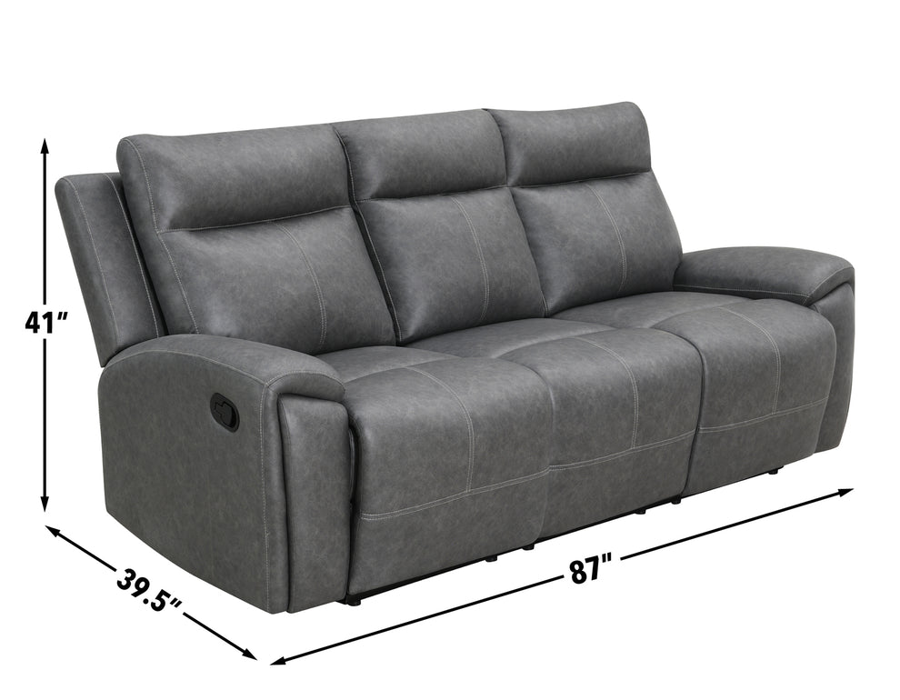 Gavin Reclining Sofa with Drop-Down Console – Couch Potatoes Furniture ...