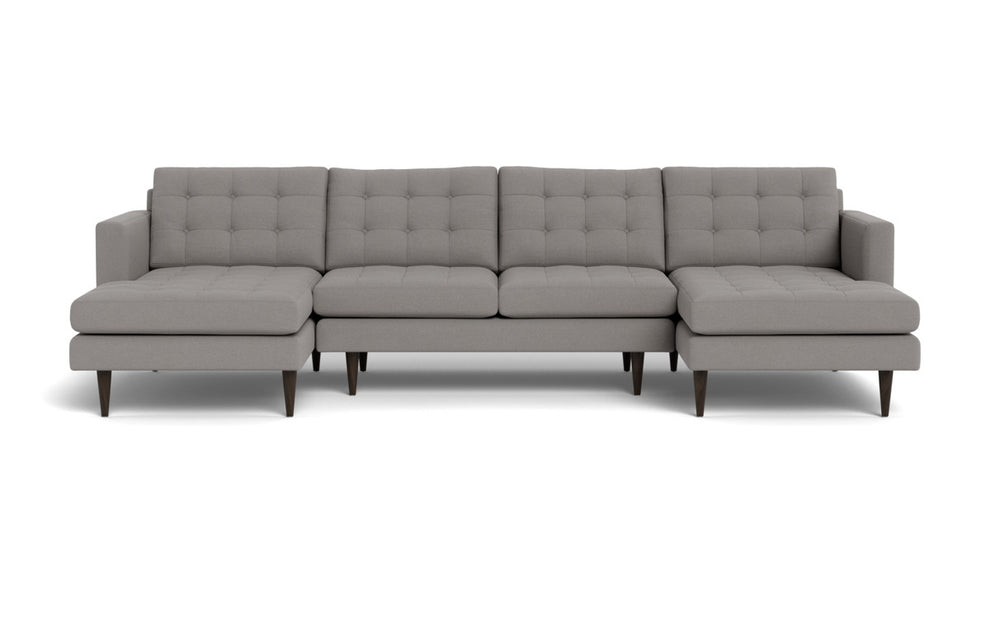 Wallace 126" Double Chaise U Sectional – Couch Potatoes Furniture